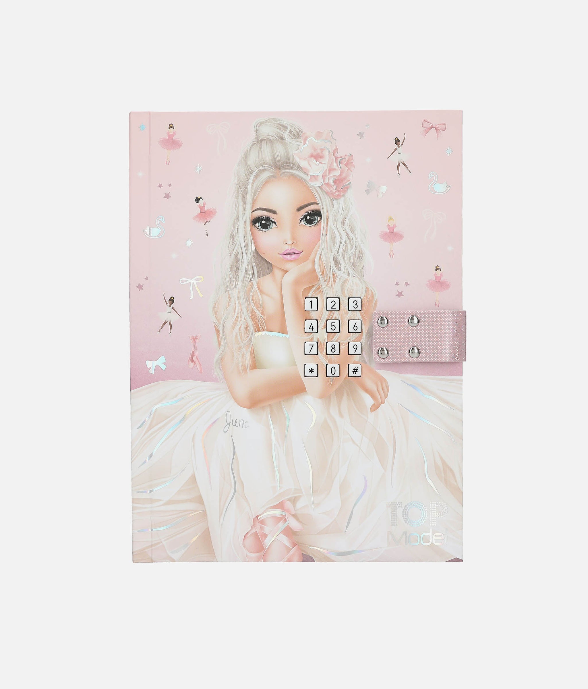 TOPModel Ballet Diary with Code Lock & Music for Girls